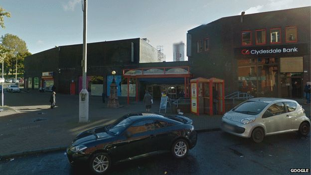 Man charged with Springburn Shopping Centre death - BBC News