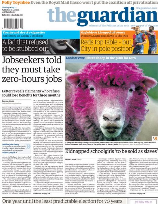 Sickness and health on front pages - BBC News