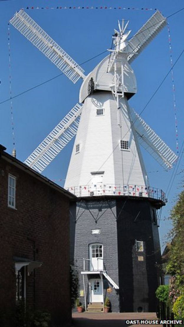Cranbrook Union Windmill honours its last owner - BBC News