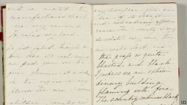 Queen Victoria's diaries on display at Windsor Castle - BBC News