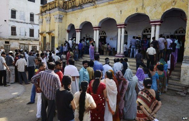 India election: Exit polls see Modi win as vote ends - BBC News