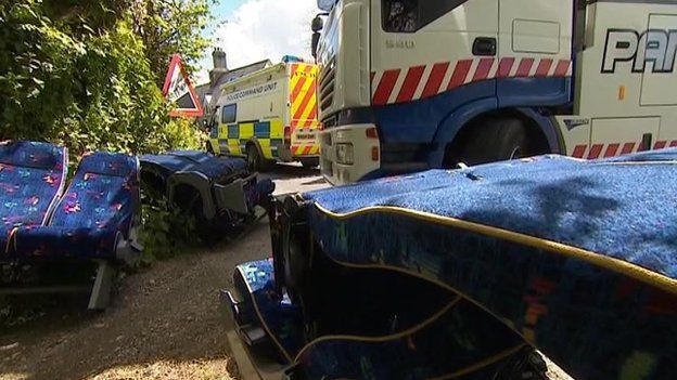 Cornwall coach crash: Two people dead and 48 injured - BBC News