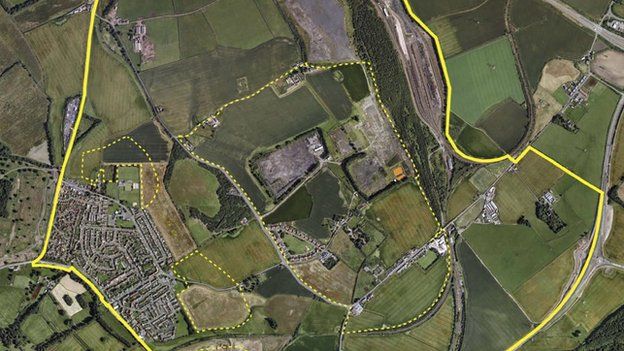 Plans for £200m urban community near Edinburgh - BBC News