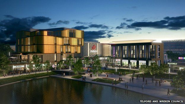 Fresh plans for Telford's £250m Southwater scheme due - BBC News
