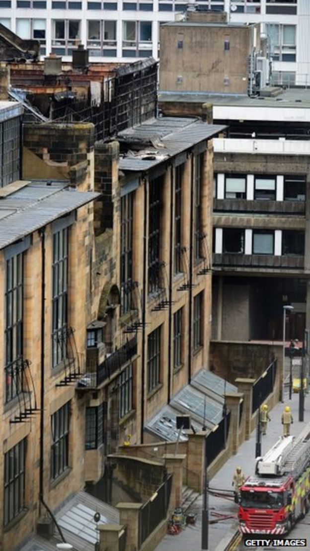 Glasgow School of Art fire: Iconic library destroyed - BBC News