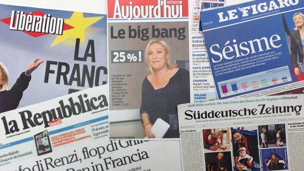 EU elections: Press alarm at far-right win in France - BBC News