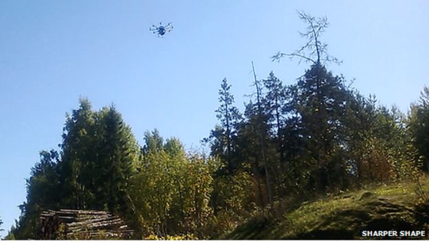 Tree-mapping drone start-up has sky-high ambitions - BBC News