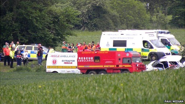 Three dead after Scottish car rally collisions - BBC News