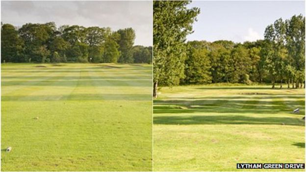 Golfer 'shocked' by two holes-in-one at Lytham Green Drive - BBC News
