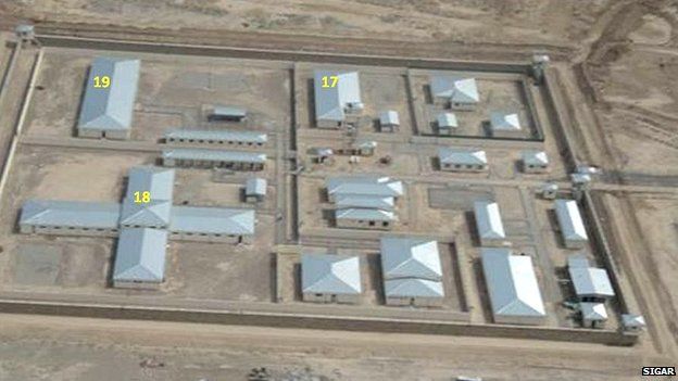 The crumbling Afghan prison built with US cash - BBC News