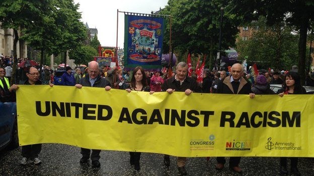 The complex rise in Northern Ireland racist hate crime - BBC News