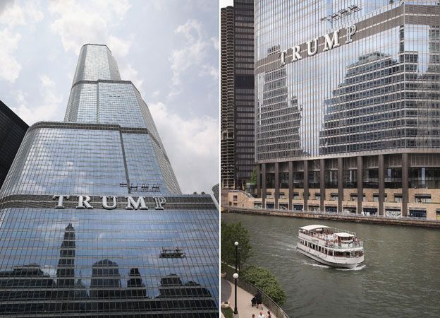 Donald Trump skyscraper sign 'tasteless' - BBC News