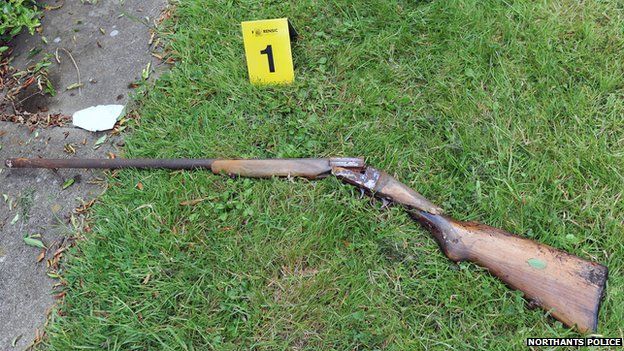 Drugs and a gun found during Wellingborough raids - BBC News