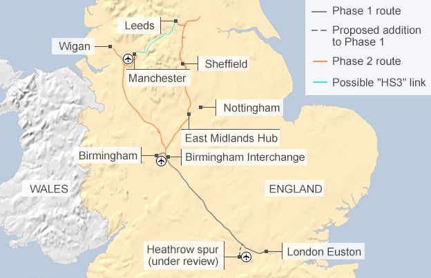 High-speed rail link needed to boost north - Osborne - BBC News