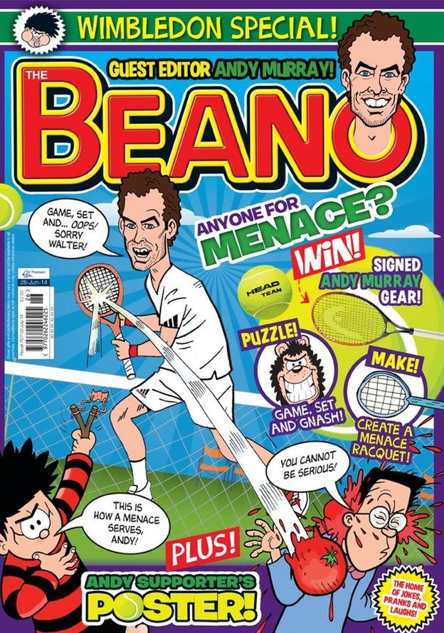 Andy Murray to guest edit The Beano ahead of Wimbledon - BBC News