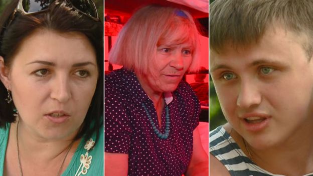 The Ukrainian refugees escaping to Russia - BBC News