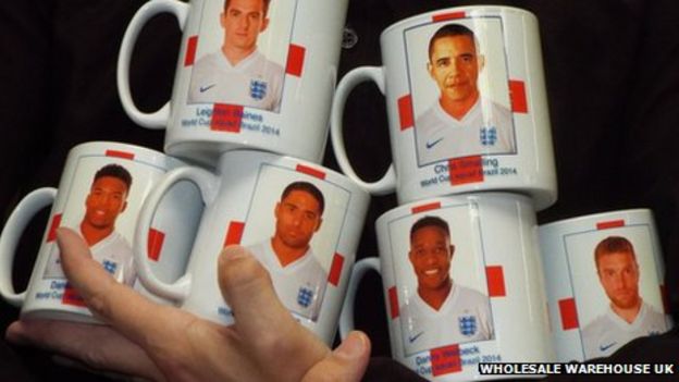 Barack Obama England World Cup mugs 'selling fast' - BBC News