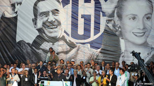 Peron statue in Argentina's Buenos Aires still in limbo - BBC News