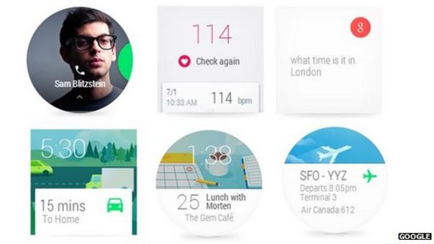 Google reveals first Android Wear watches to go on sale - BBC News