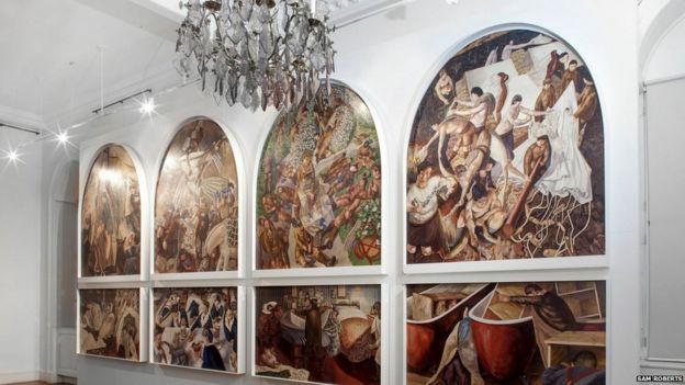 WWI Sandham Memorial Chapel reopens - BBC News