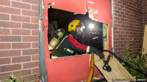 Wednesbury Leisure Centre fire 'believed to be arson' - BBC News