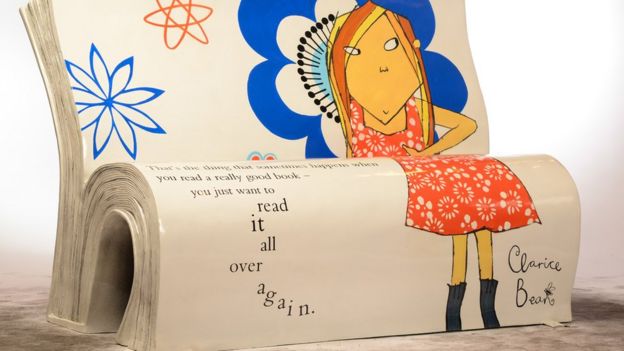 Books About Town benches celebrate top kids' authors - BBC Newsround