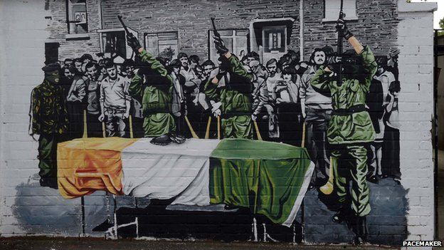 Hunger striker mural 'should be replaced with positive image' - BBC News