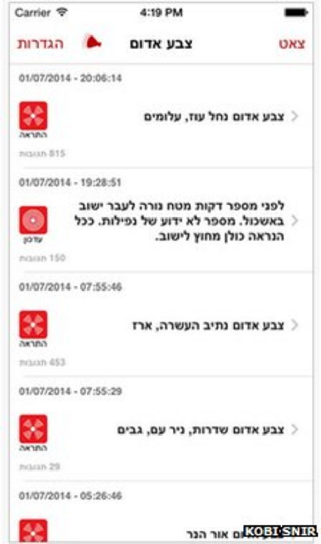 Yo app warns Israeli citizens of missile strikes - BBC News