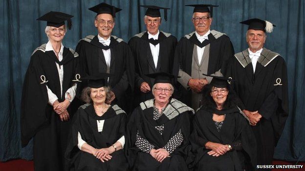 University of Sussex's first students return after 50 years - BBC News