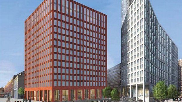 'Terracotta' Thames Tower plan unveiled for Reading - BBC News