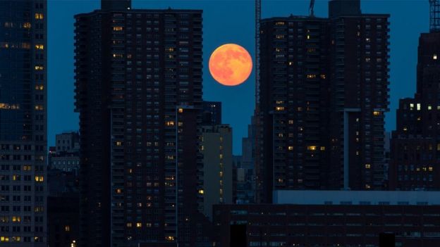 September supermoon: Your pictures - BBC News