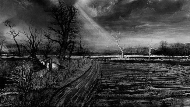 Egyptian statue museum: Artist Peter Newcombe donates drawings - BBC News