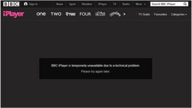 Technical problems continue for BBC services including iPlayer - BBC News