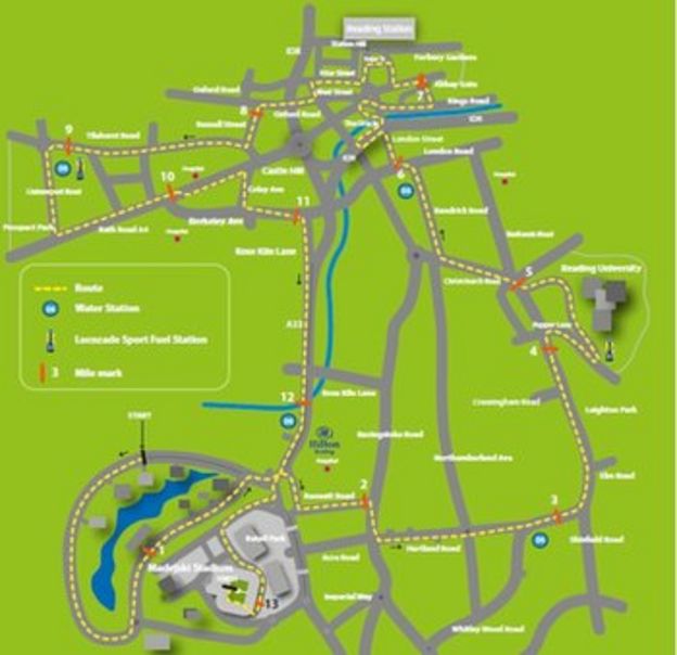 'Faster' new route for Reading half-marathon - BBC News