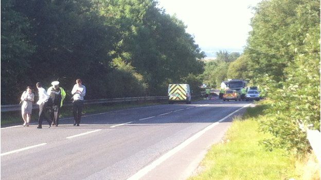 Police to return to Polmont crash scene where four died - BBC News