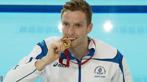 Glasgow 2014: Dan Wallace hails Scots' progress in the pool - BBC Sport