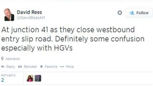 Twice-a-day trial closure of Port Talbot M4 junction starts - BBC News