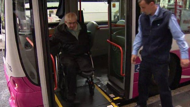 How easy is public transport access for disabled users? - BBC News