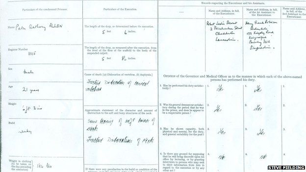 Gwynne Evans and Peter Allen: The last men to be hanged - BBC News