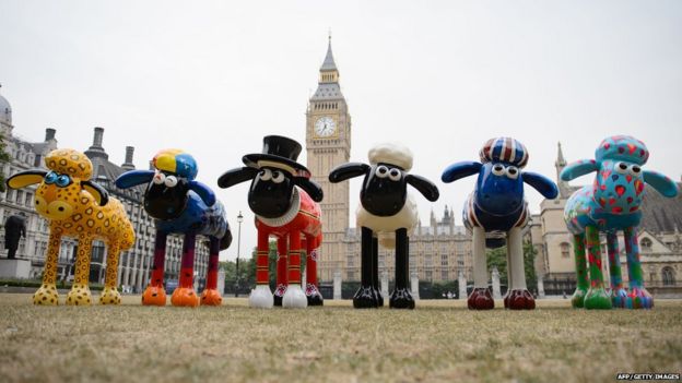 Pictures: Shaun the Sheep sculpture trail for London and Bristol - BBC ...