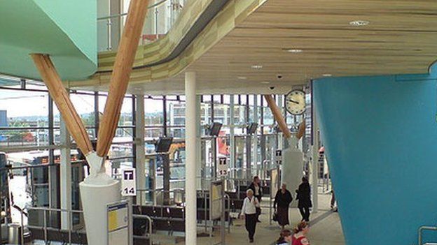 Rain damaged Barnsley bus station reopens - BBC News