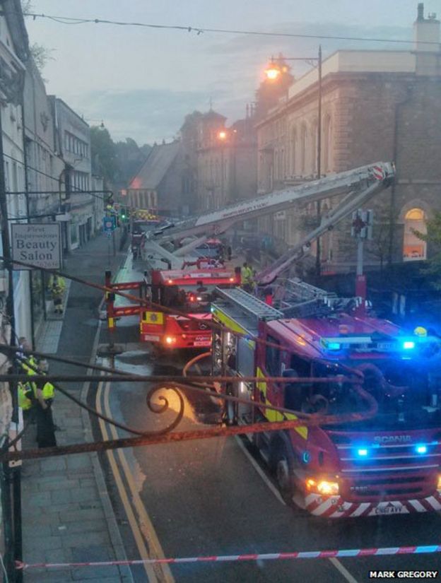 Man rescued from flat fire in Pontypool, Torfaen - BBC News