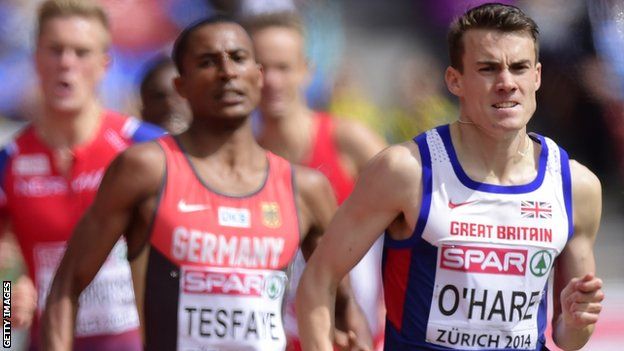 European Championships: Chris O'Hare through to 1500m final - BBC Sport