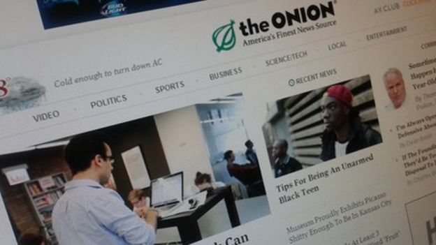 Facebook tags the Onion 'satire' in news feeds - BBC News