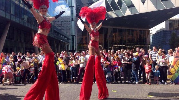 Thousands Turn Out For Manchester Pride Parade Bbc News