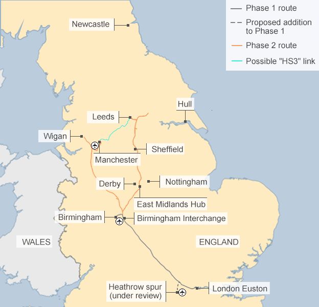 Five cities outline £15bn One North transport plan - BBC News