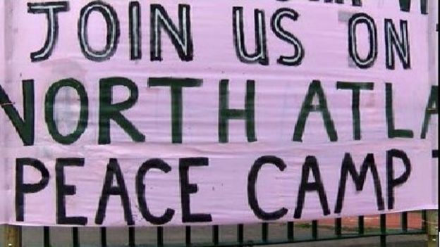 Hundreds join Nato protest march in Newport on Saturday - BBC News