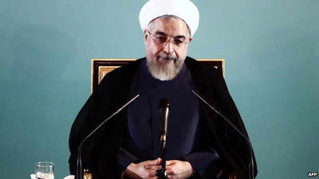 Iran President Rouhani hits out at US sanctions - BBC News