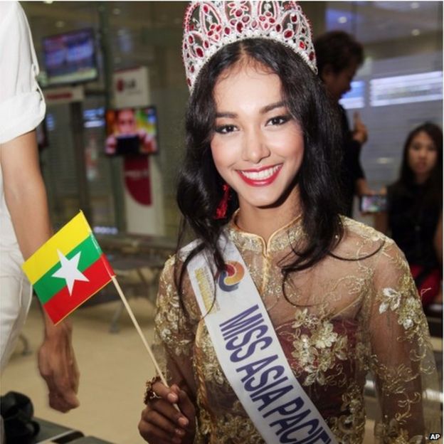 Myanmar beauty queen 'wants apology in return for crown' - BBC News