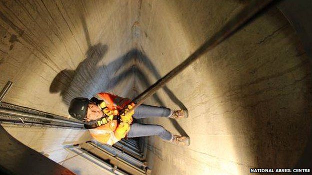 Northampton lift tower gets permanent abseiling status - BBC News